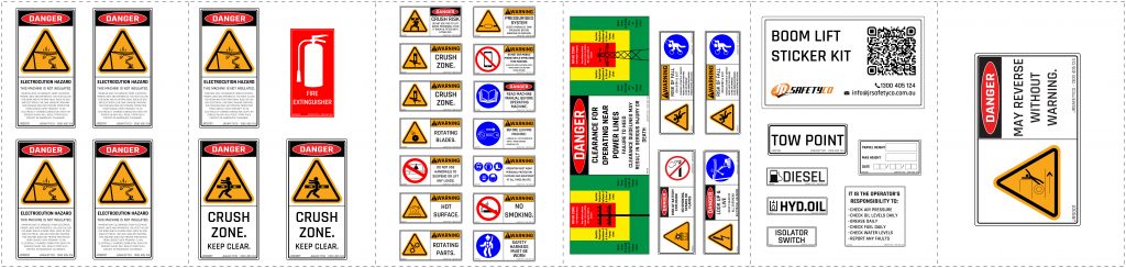 Boom Lift - EWP Sticker Kit | JR Safety Co