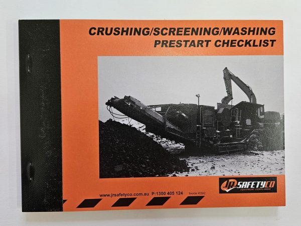 Crushing/Screening/Washing Prestart Checklist Book | JR Safety Co