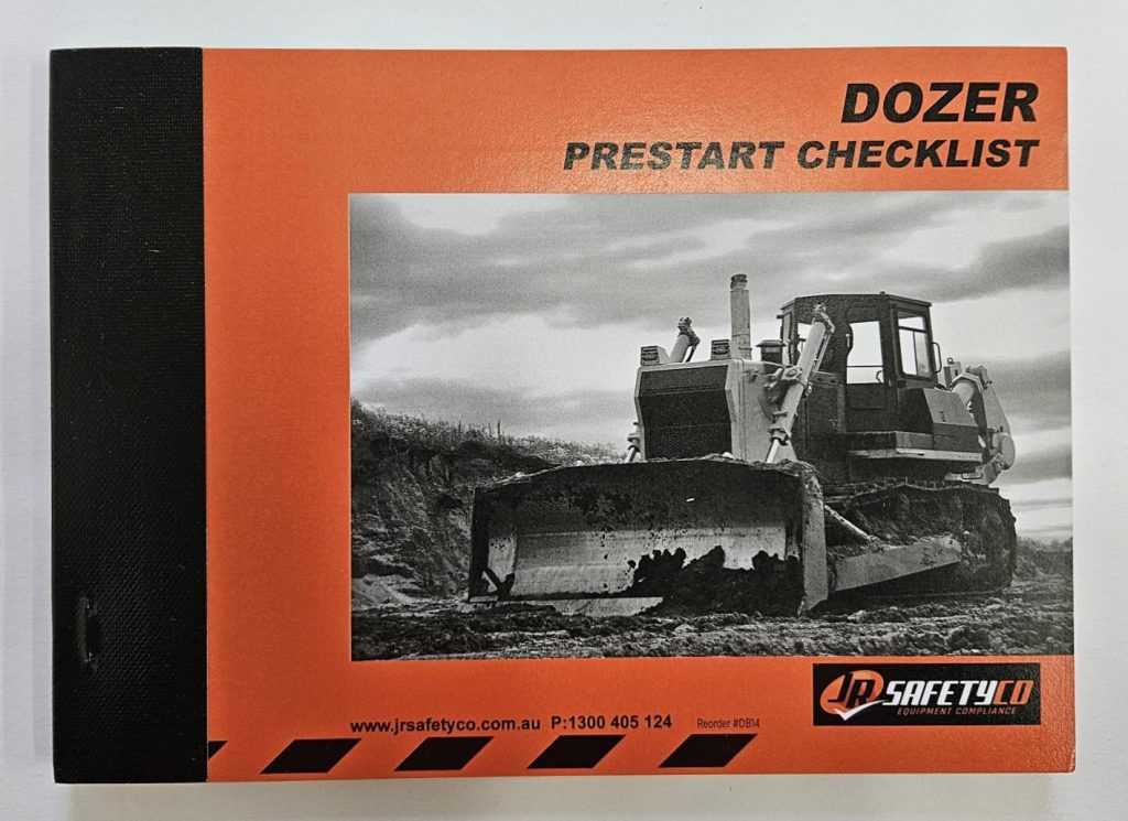 Dozer Prestart Checklist Book | JR Safety Co